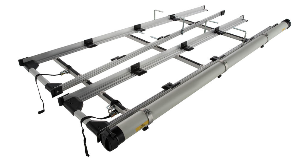 Multislide Double Ladder Rack System with Conduit | Roof Racks City in ...